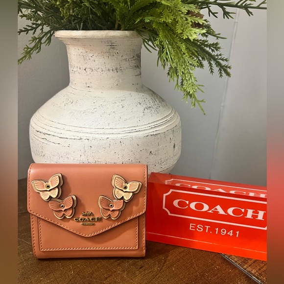 Coach | Bags | Coach Wallet With Butterfly Appliqu | Poshmark
